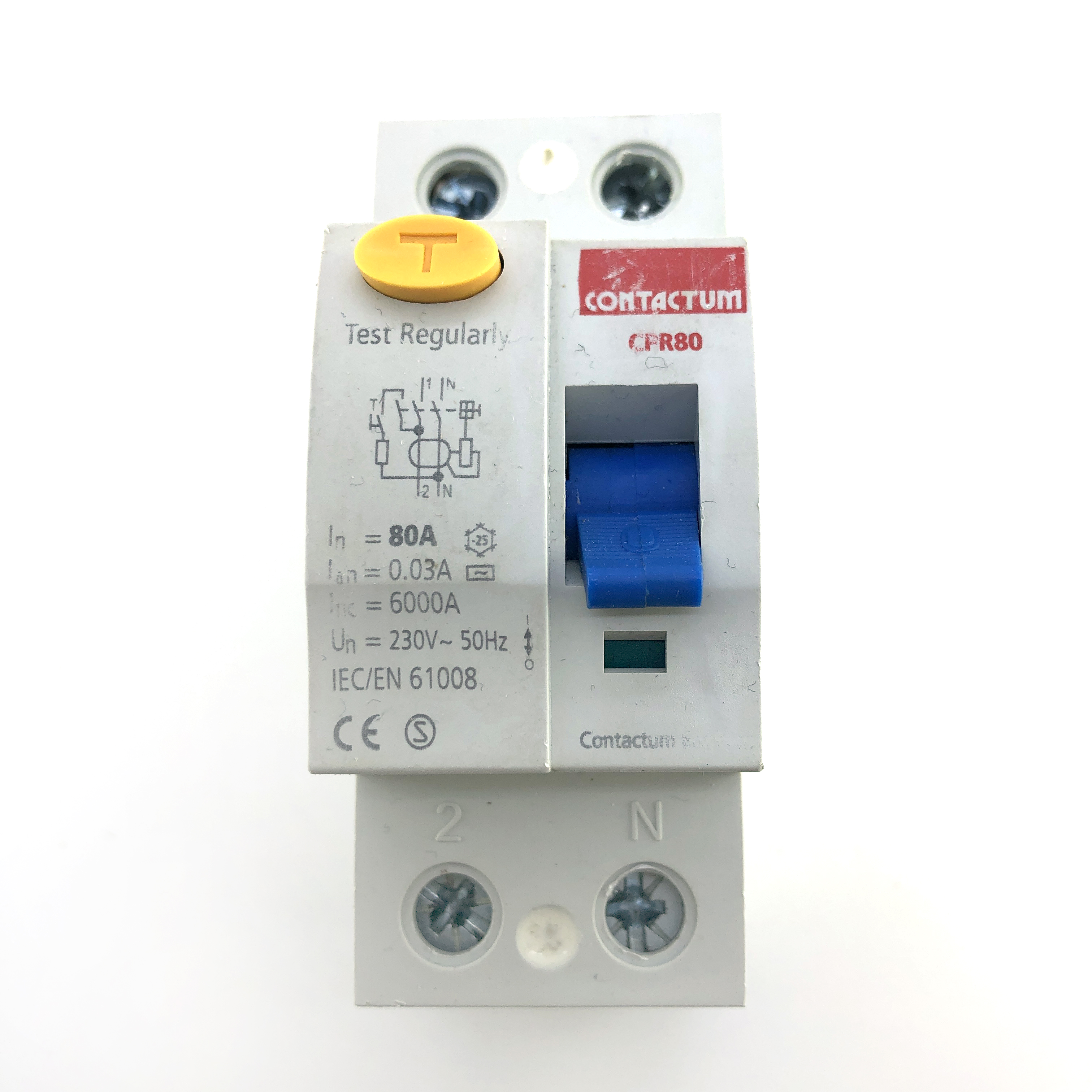 Residual Current Devices: Contactum CPR80 80A 80 Amp 30mA RCD 2 Double ...