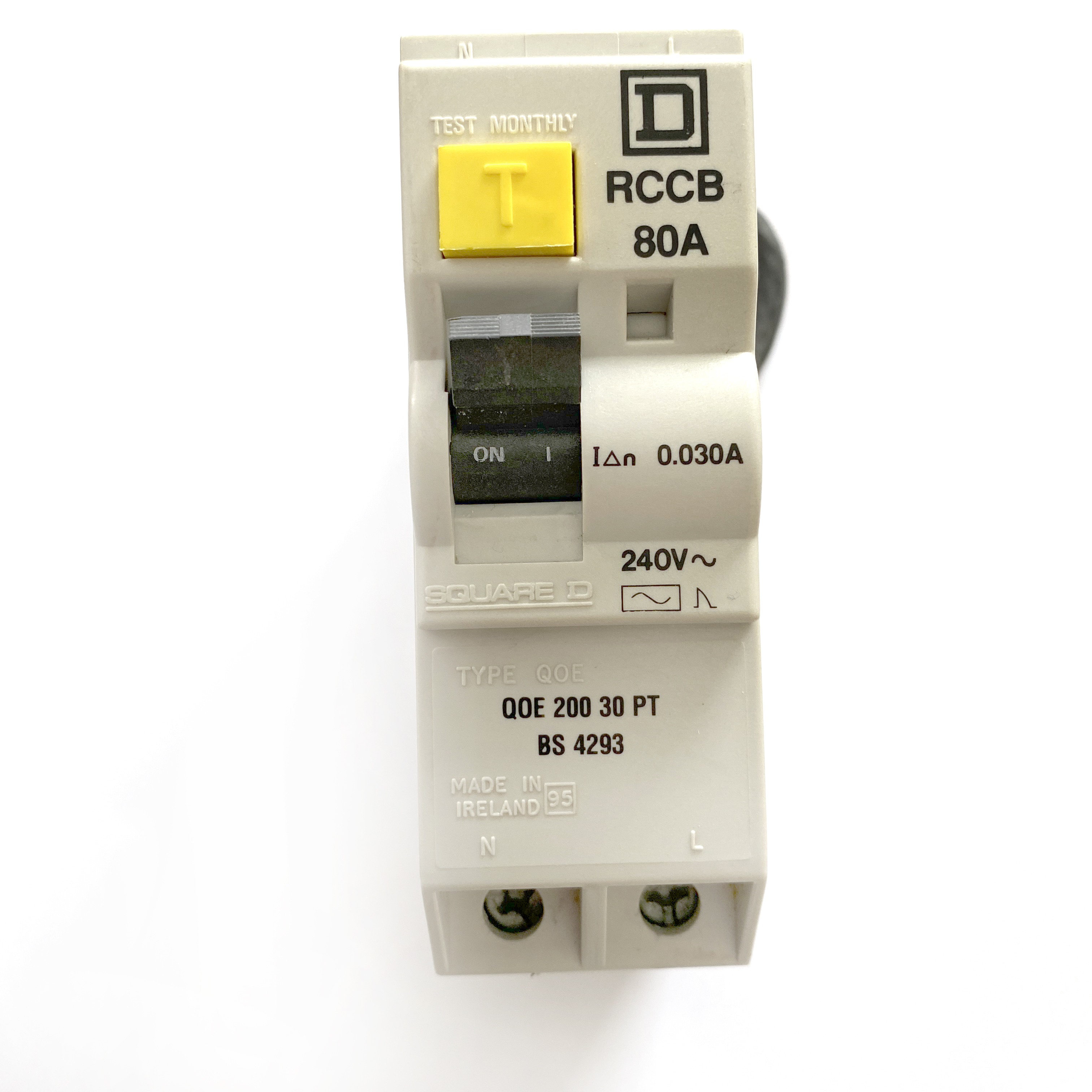 Residual Current Devices: Square D QOE 200 30 PT 80A 80 Amp 30mA RCD ...