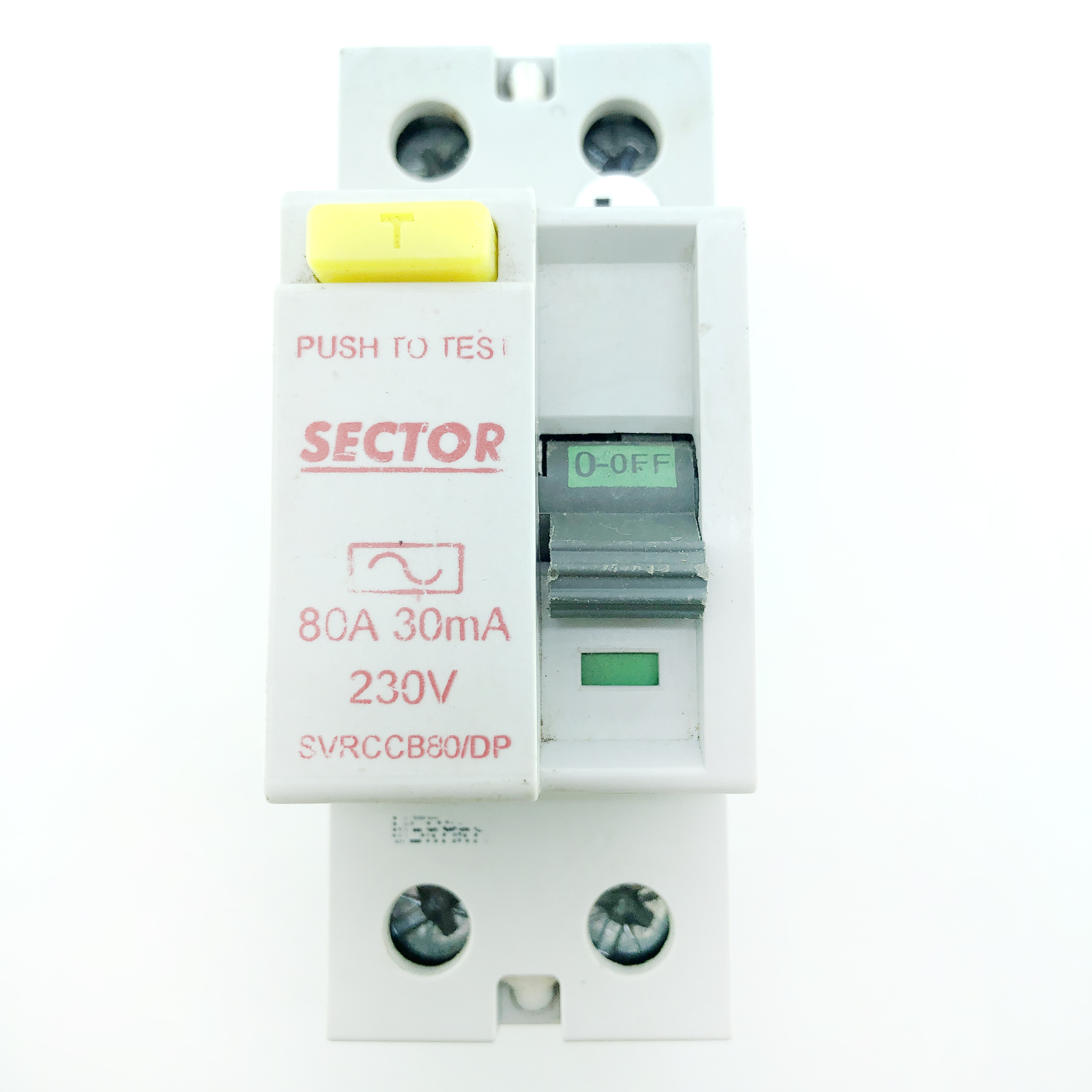 Residual Current Devices: Sector SVRCCB80/DP 80A 80 Amp 30mA RCD RCCB 2 ...