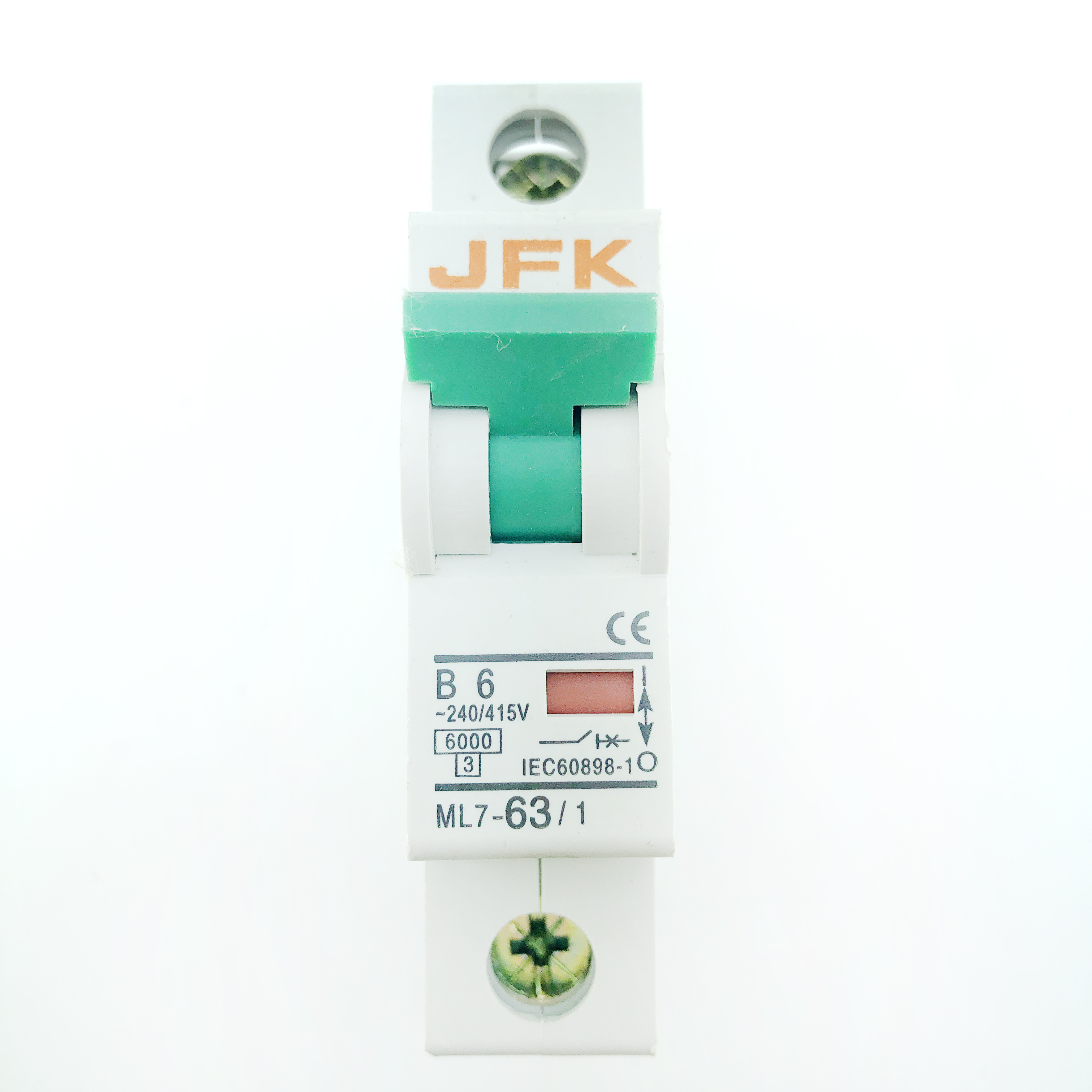 MCB's: JFK ML7-63/1 B6 6A 6 Amp MCB Circuit Breaker Type B