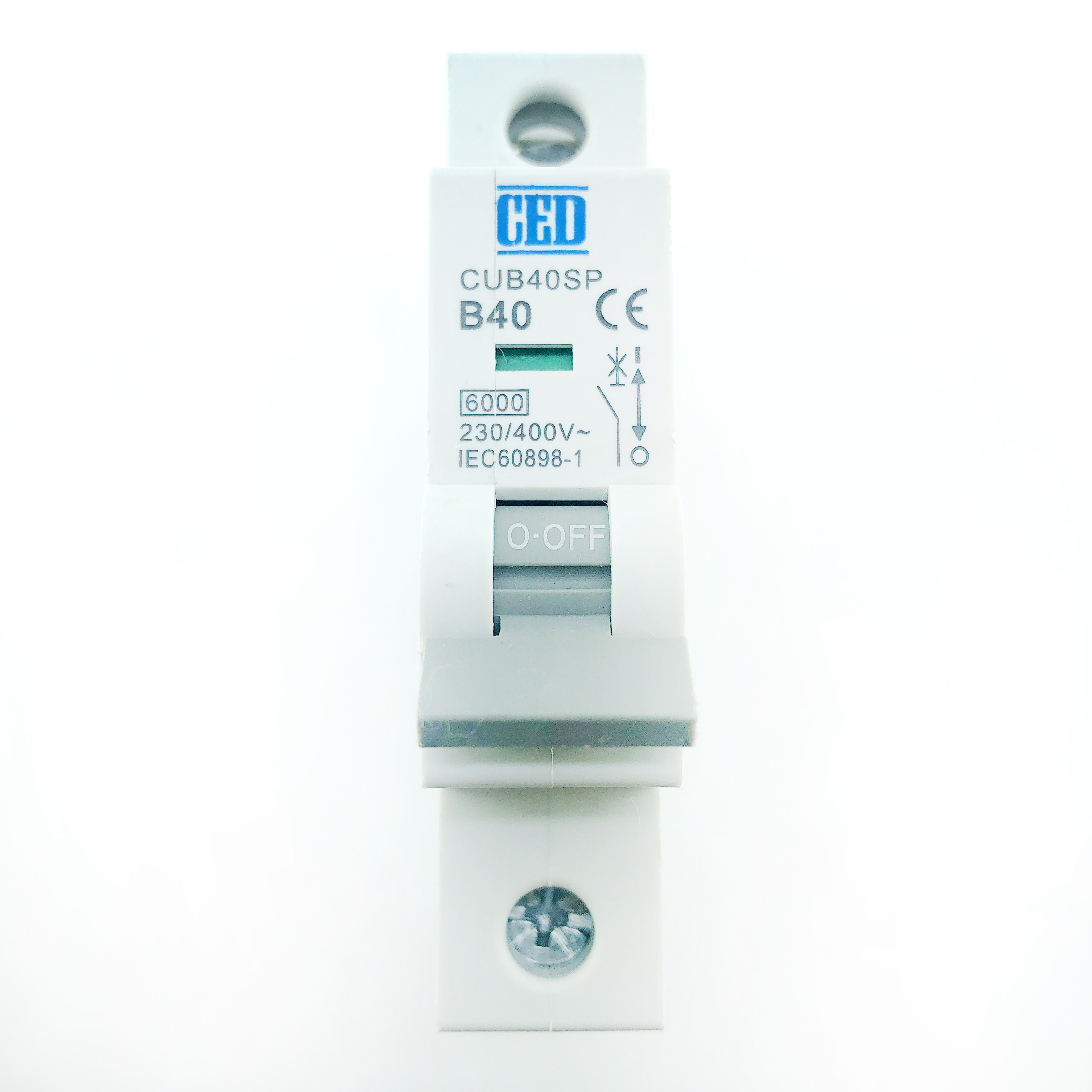 MCB's: CED CUB40SP B40 40A 40 Amp MCB Circuit Breaker Type B
