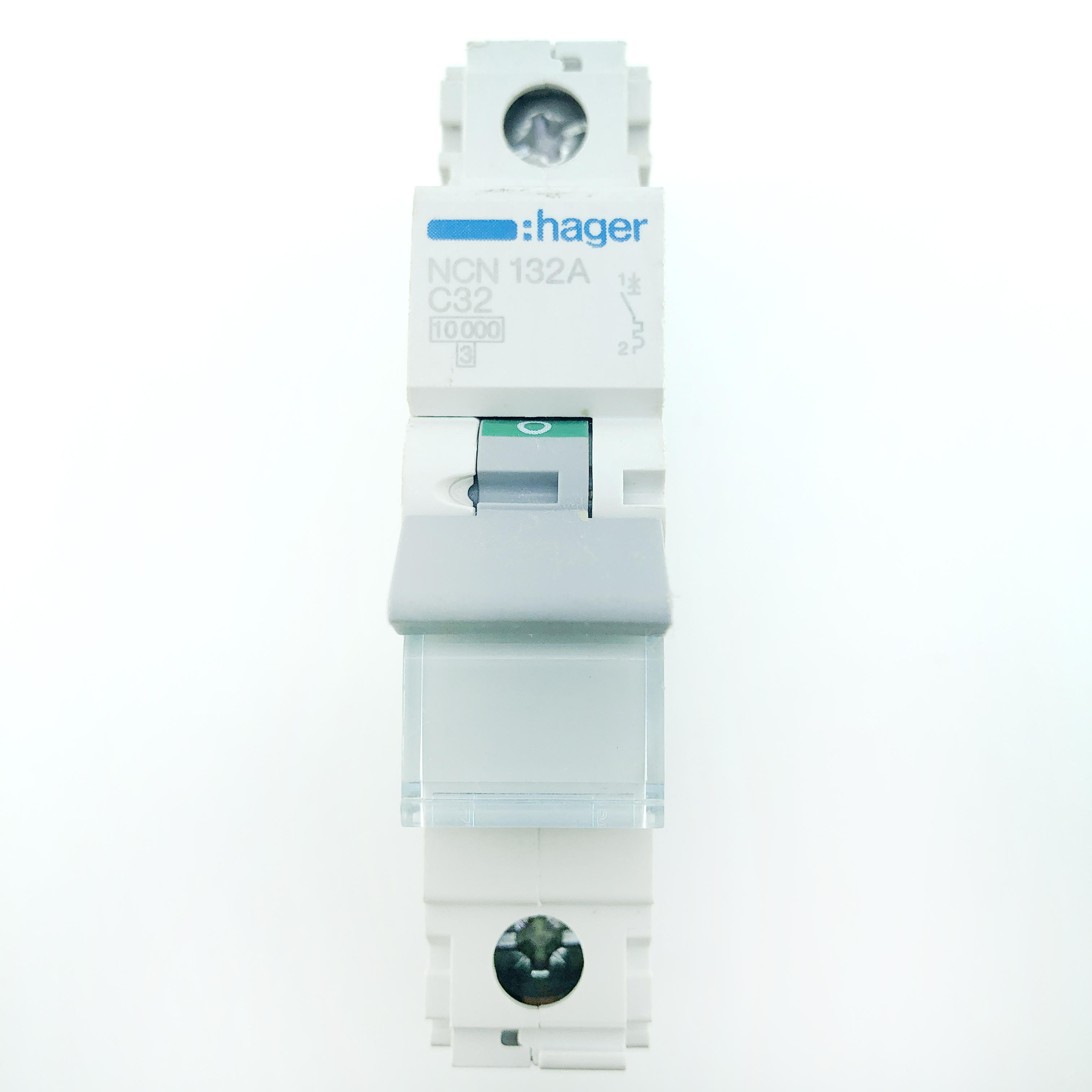 MCB's: Hager NCN132A C32 32A 32 Amp MCB Circuit Breaker Type C