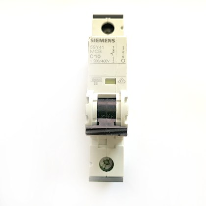 MCB's: Siemens 5SY41 5SY4110-7 C10 10A 10 Amp MCB Circuit Breaker Type C