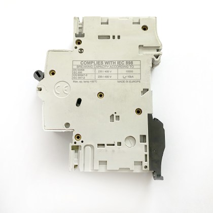 MCB's: Wylex PSB16-C Black Clip C16 16A 16 Amp MCB Circuit Breaker Type C