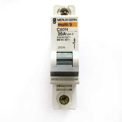 MCB's: Merlin Gerin C60H 25590 Multi9 M9 20A 20 Amp MCB Circuit Breaker ...