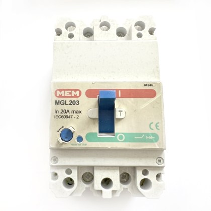 MCB's: MEM MGL203 Bill TLG203 20A 20 Amp 3 Pole Phase MCCB MCB Circuit ...