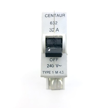 MCB's: Centaur 632 M4.5 32A 32 Amp MCB Circuit Breaker Type 1