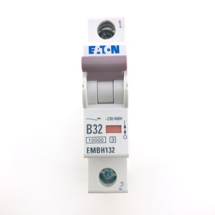 MCB's: Eaton EMBH132 B32 32A 32 Amp MCB Circuit Breaker Type B