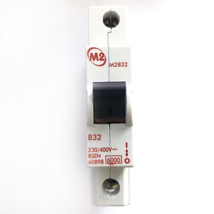 MCB's: M2 M2B32 B32 32A 32 Amp MCB Circuit Breaker Type B