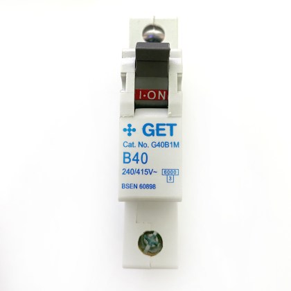 MCB's: GET G40B1M B40 40A 40 Amp MCB Circuit Breaker Type B