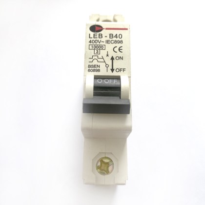 MCB's: Lewden Control Gear CGD LEB-B40 B40 40A 40 Amp MCB Circuit ...