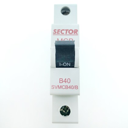 MCB's: Sector SVMCB40/B B40 40A 40 Amp MCB Circuit Breaker Type B