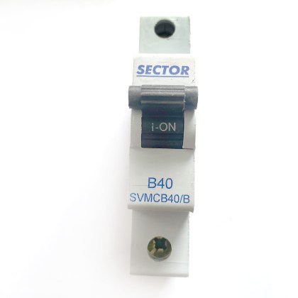MCB's: Sector SVMCB40/B B40 40A 40 Amp MCB Circuit Breaker Type B