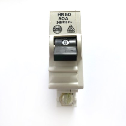 MCB's: Wylex Stotz Kontakt HB50 50A 50 Amp MCB Circuit Breaker Type 2