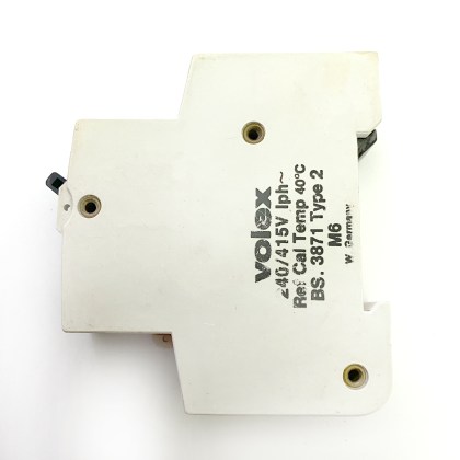 MCB's: Volex BS3871 50A 50 Amp MCB Circuit Breaker Type 2