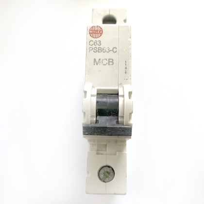 MCB's: Wylex PSB63-C C63 63A 63 Amp MCB Circuit Breaker Type C