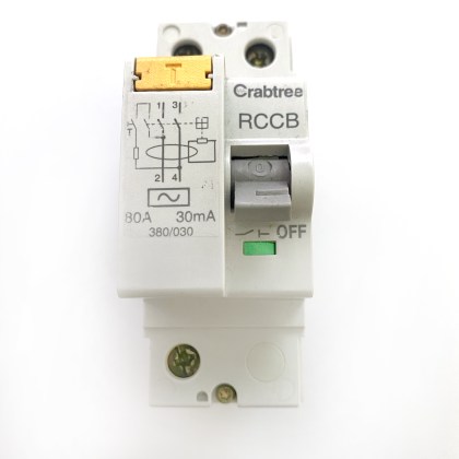 Residual Current Devices: Crabtree 380/030 80A 80 Amp 30mA RCD RCCB 2 ...